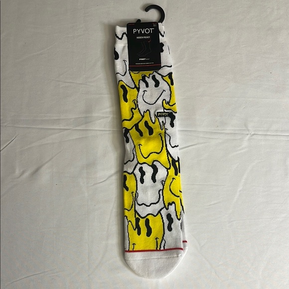 PYVOT | Underwear & Socks | Mens White And Yellow Socks | Poshmark